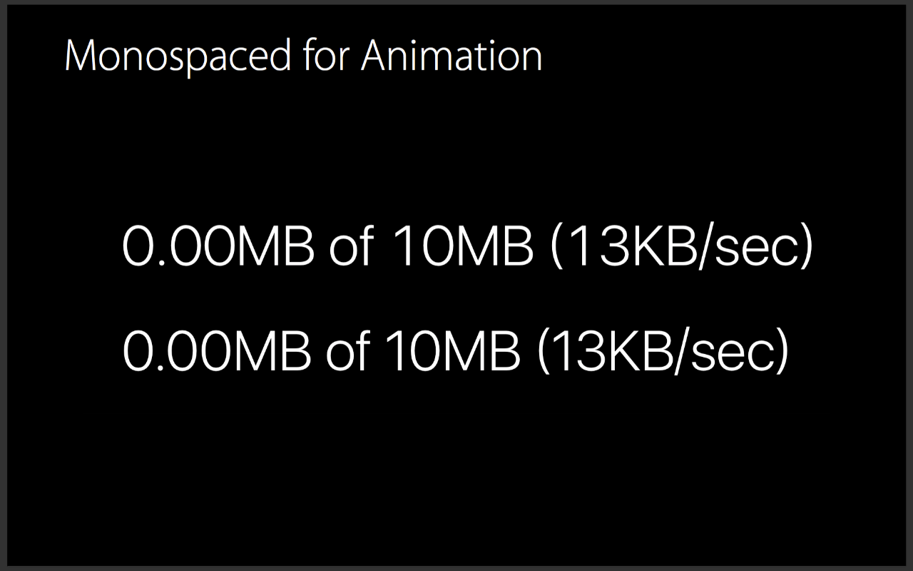San Francisco display vs text and compact vs normal