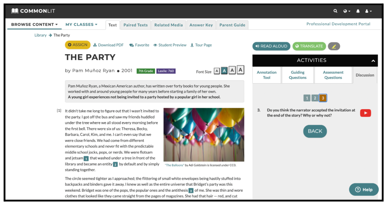 Short Stories for 6th, 7th, and 8th Graders | CommonLit