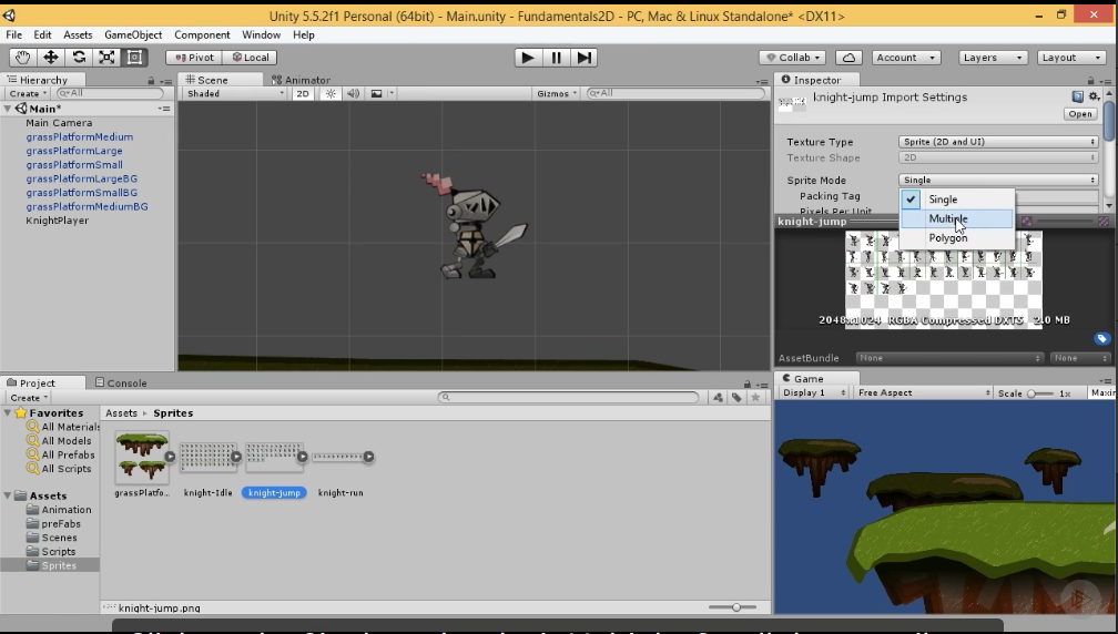 Curso Unity 2d tercera parte: Añadiendo salto y más animaciones al jugador