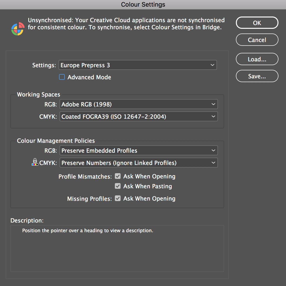 How To Set Up Working Spaces in Photoshop or InDesign