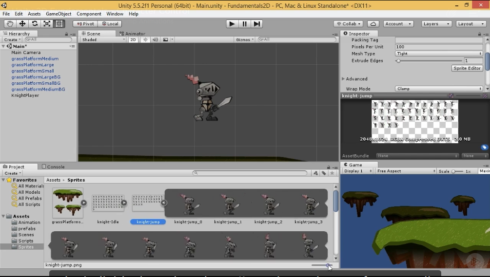 Curso Unity 2d tercera parte: Añadiendo salto y más animaciones al jugador