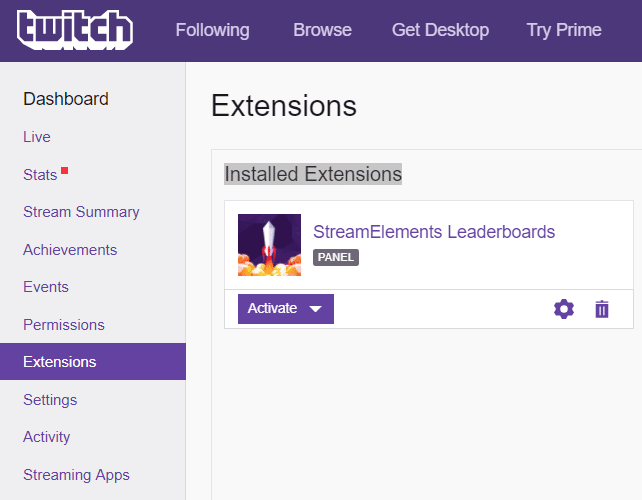 Twitch Extension is live! – StreamElements - Legendary Live Streaming
