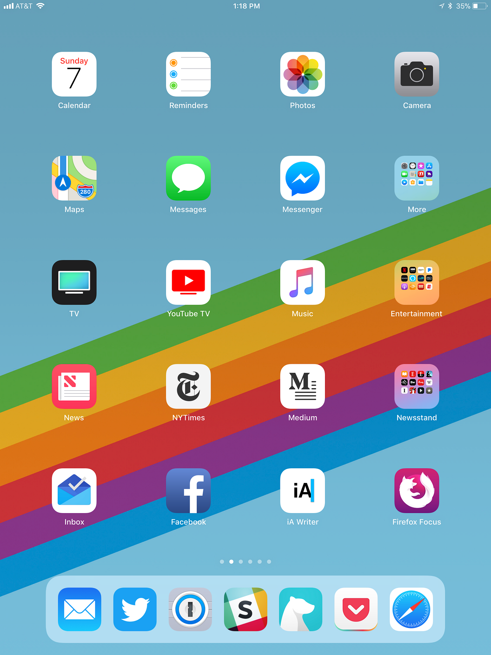 My 2017 Homescreen — iPad Edition – 500ish Words