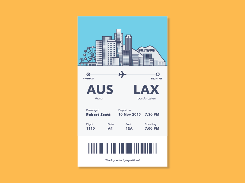 Boarding Pass Design Inspiration – Muzli - Design Inspiration
