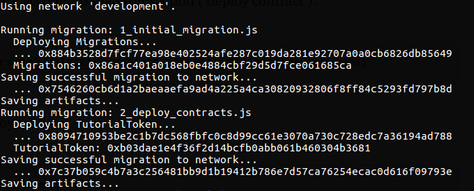 Developing smart contract on go-ethereum using Truffle framework