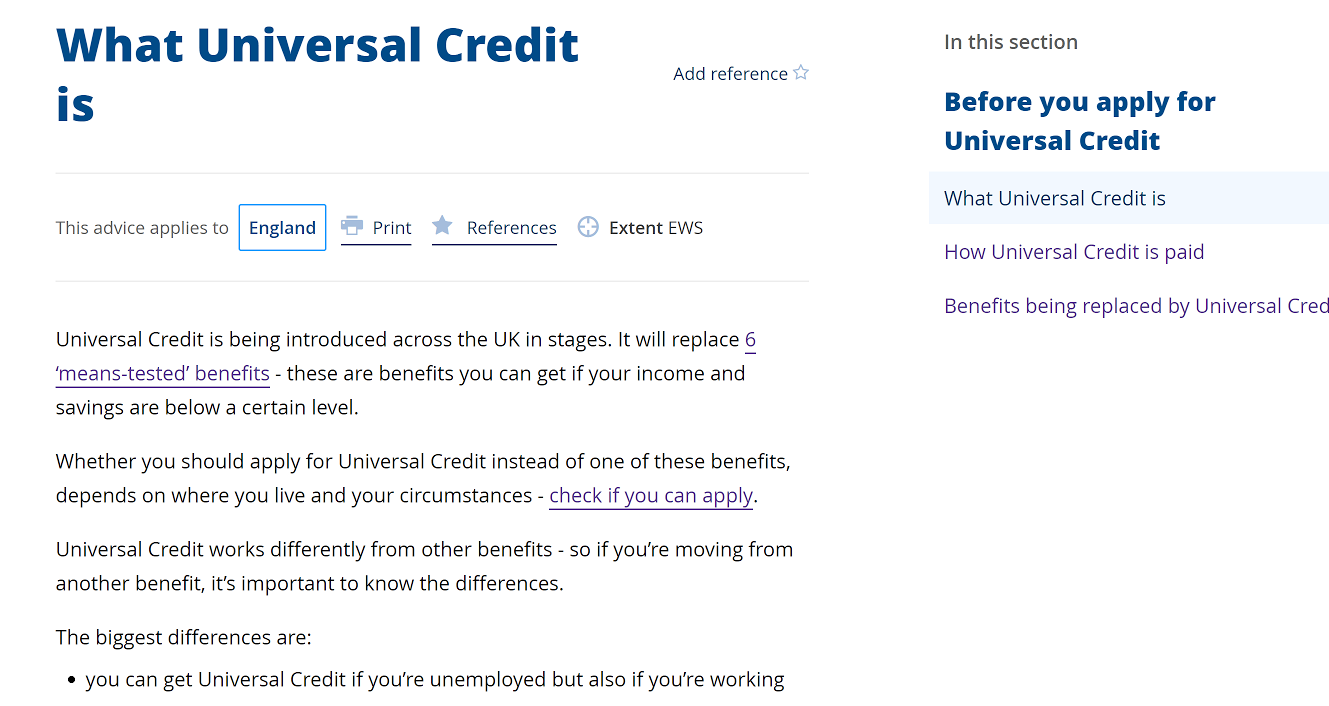 Why we broke our own publishing rules with the new Universal Credit advice