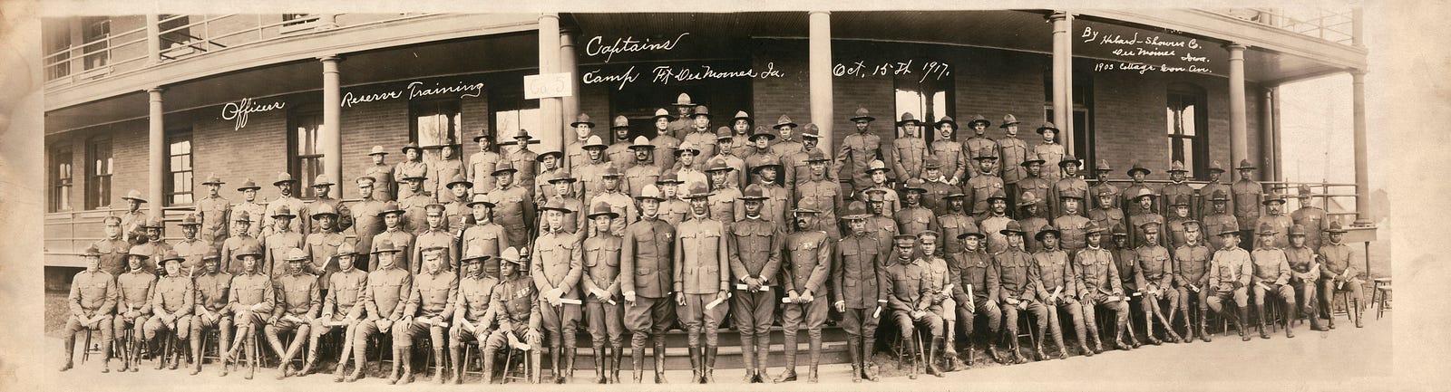 First Black Officers Trained for World War I at Fort Des Moines 100 ...
