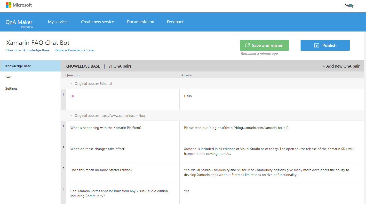 Create An Faq Chat Bot With Qna Maker And Microsoft Bot Framework