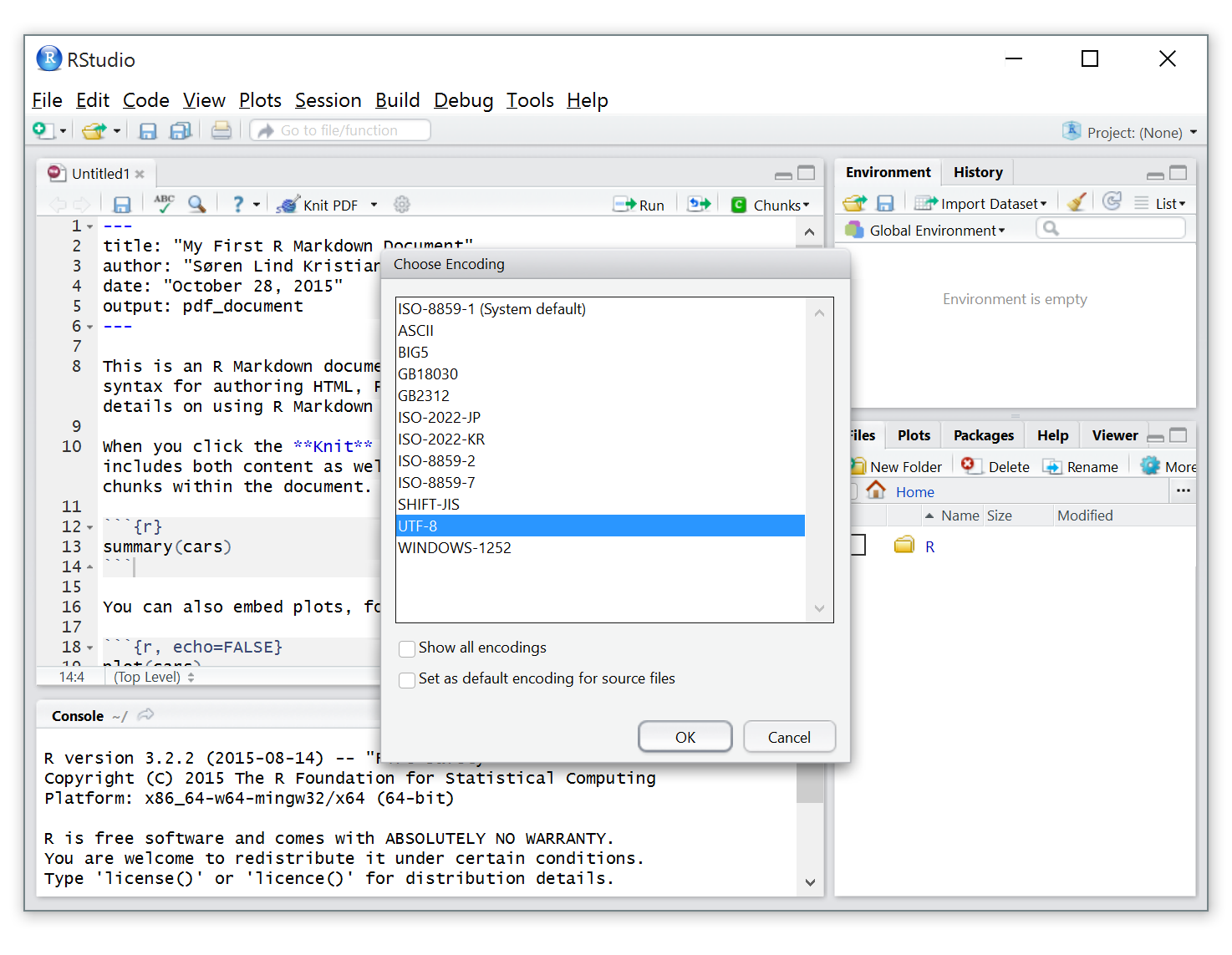 Create PDF Reports Using R R Markdown LaTeX And Knitr on Windows 10 