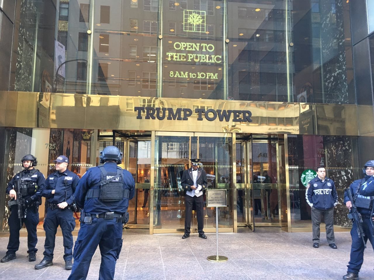 Inside Out Trump Tower on Election Day: Still Open to the Public With ...