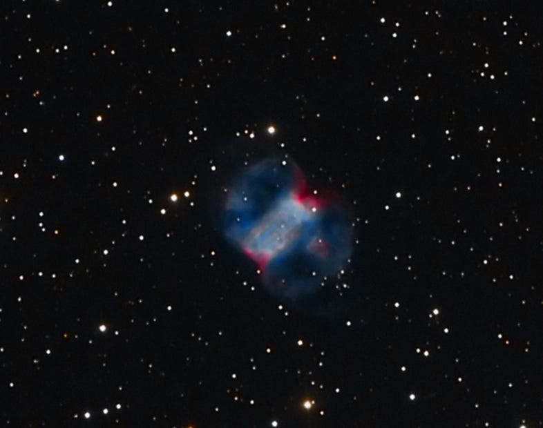Messier Monday: The Little Dumbbell Nebula, M76 – Starts With A Bang ...