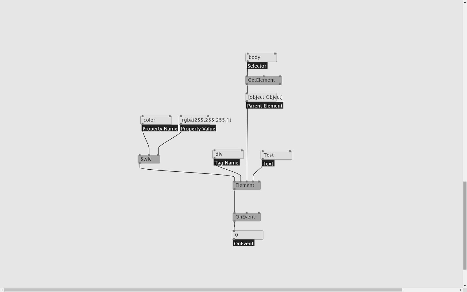 VVVV.js - A Visual Programming Framework for High-End Javascript/WebGL Application Development