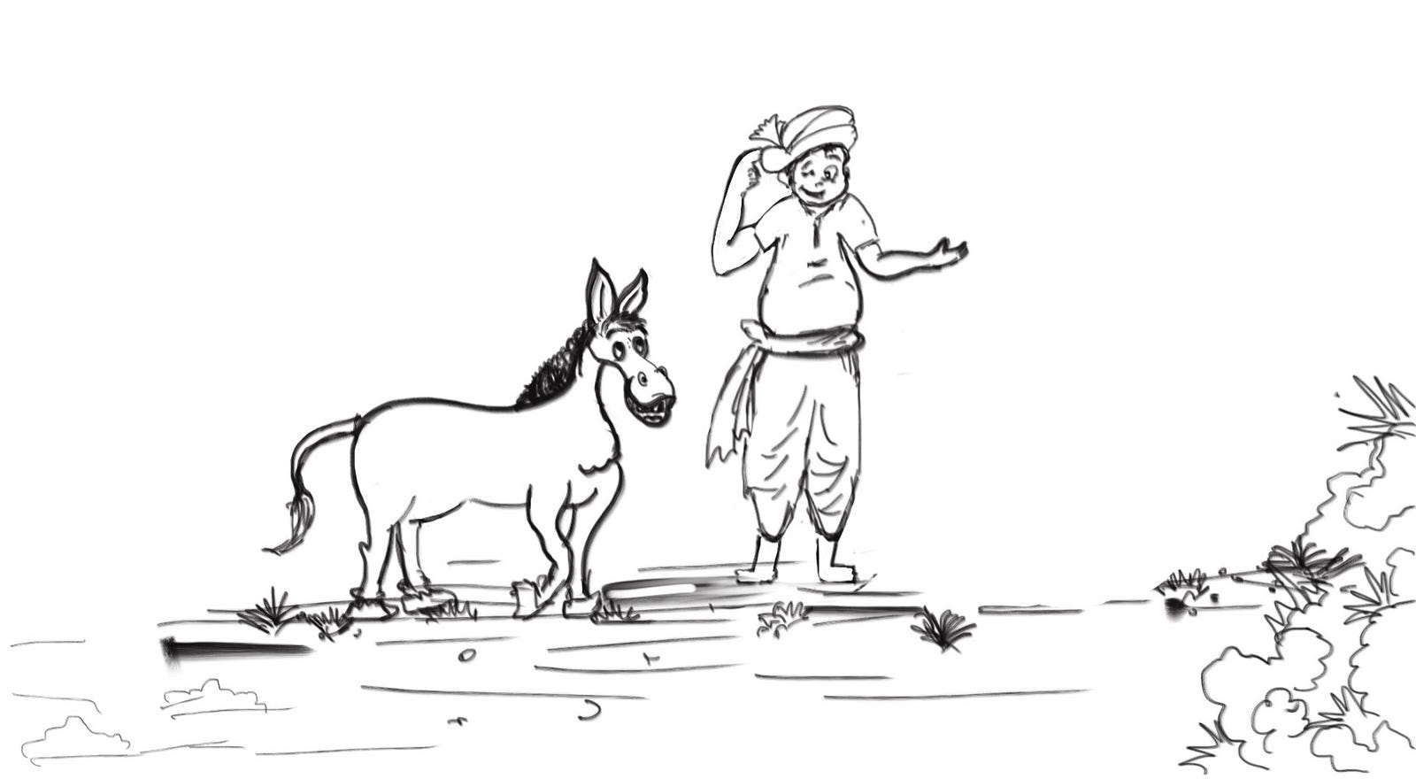 The Dhobi and The Donkey – Story Wheels – Medium
