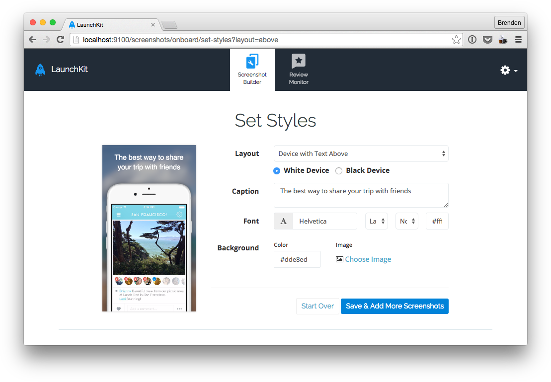 Create gorgeous App Store screenshots in minutes. – LaunchKit Library