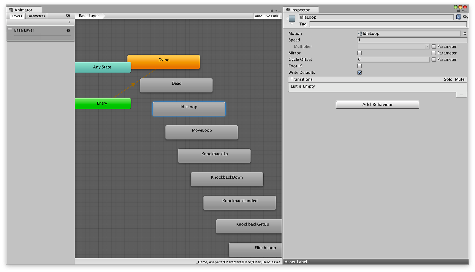 Animating Top Down 2D Games in Unity – Red Blue Games