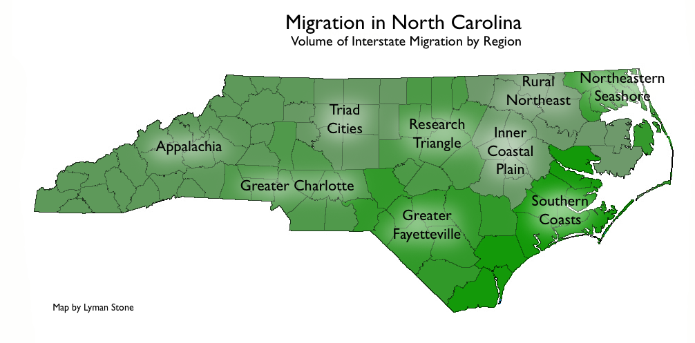 How the Research Triangle Impacts North Carolina Migration
