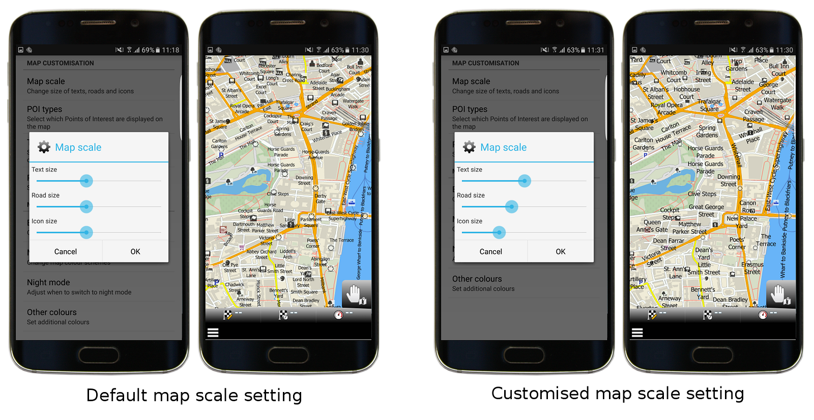 3 helpful tips how to customise the map in mapFactor Navigator