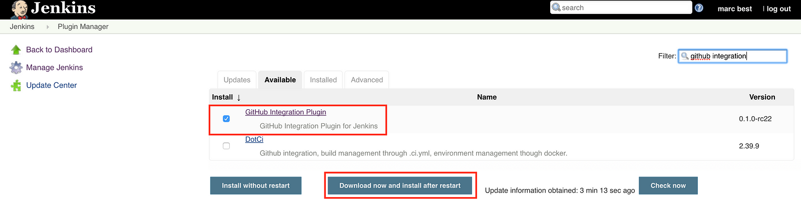 Triggering A Jenkins Build From A Push To Github Marc Best Medium