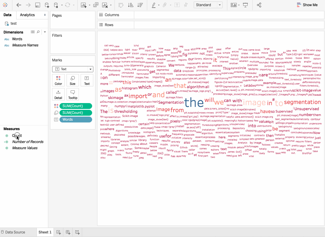 Word Clouds in Tableau: Quick & Easy. – Towards Data Science