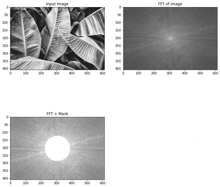 Detect objects edges in images using Fourier transform