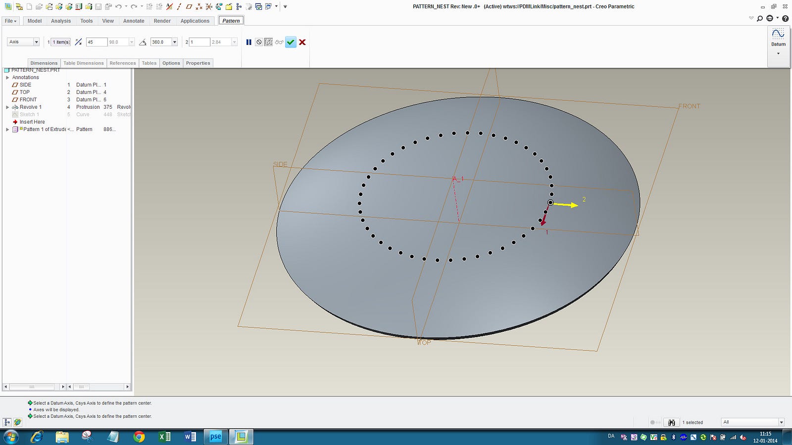 How to create an advanced hole pattern with PTC Creo How to create an advanced hole pattern with PTC Creo
