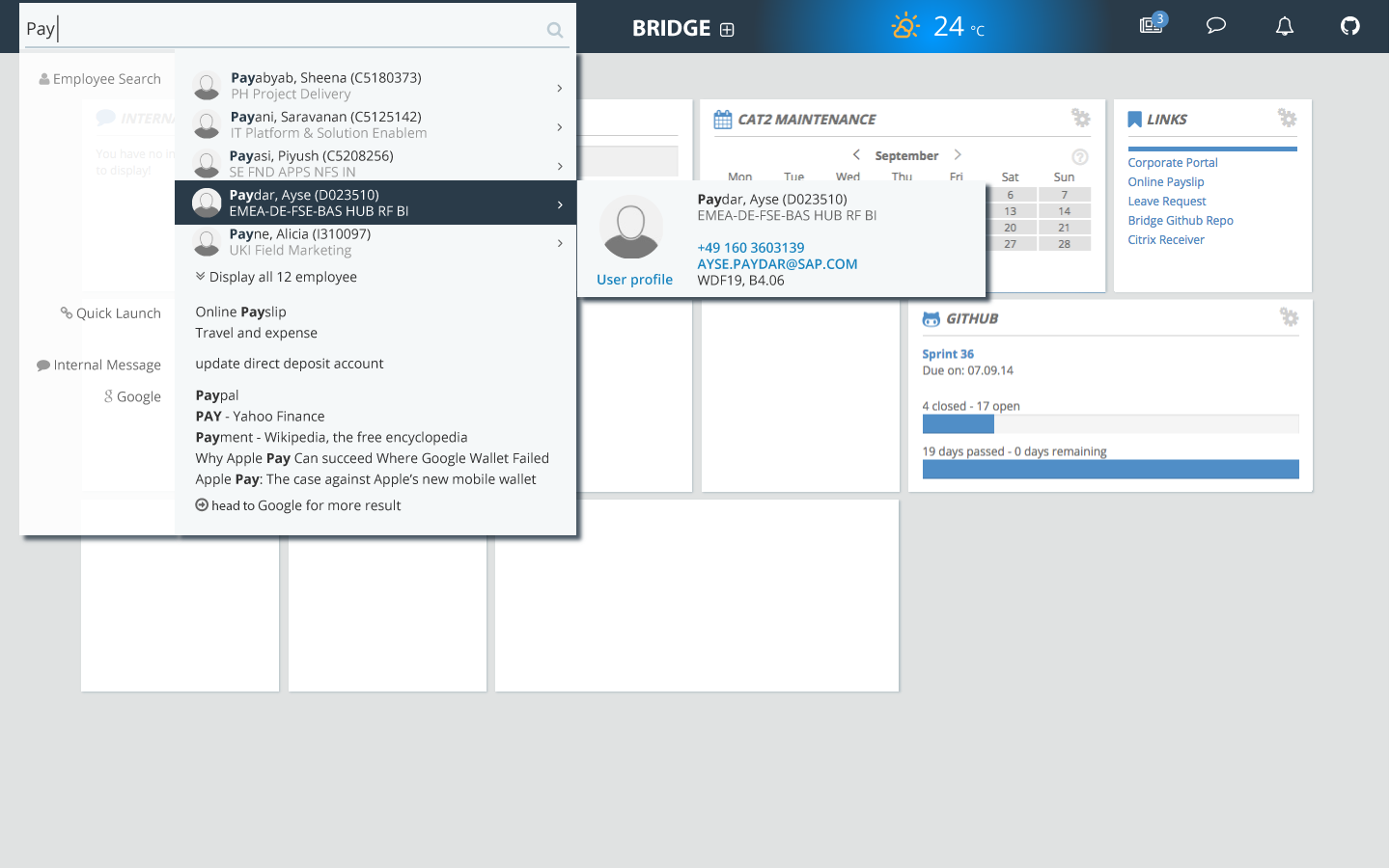 Bridge — SAP Employee Dashboard – Curiowls – Medium