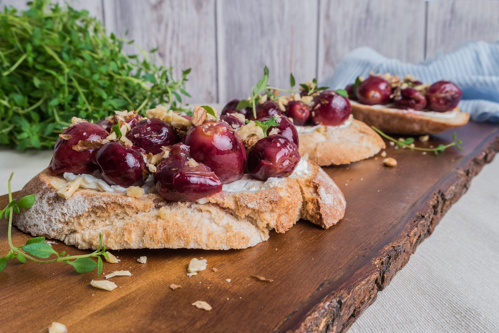 Balsamic Roasted Grape Crostini with Vegan Ricotta – The Habit Blog ...