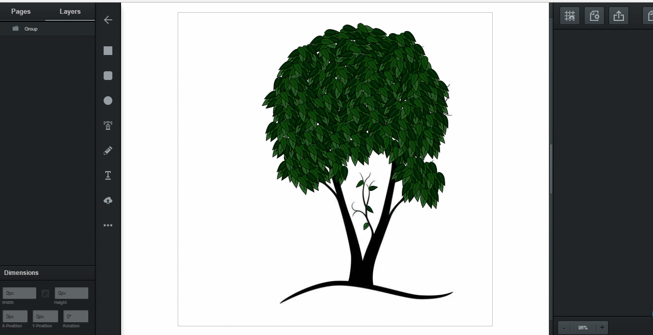 Drawing Tree Vector Graphic – Vectr – Medium