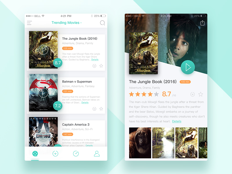 Movie/Cinema UI Inspiration – Muzli - Design Inspiration