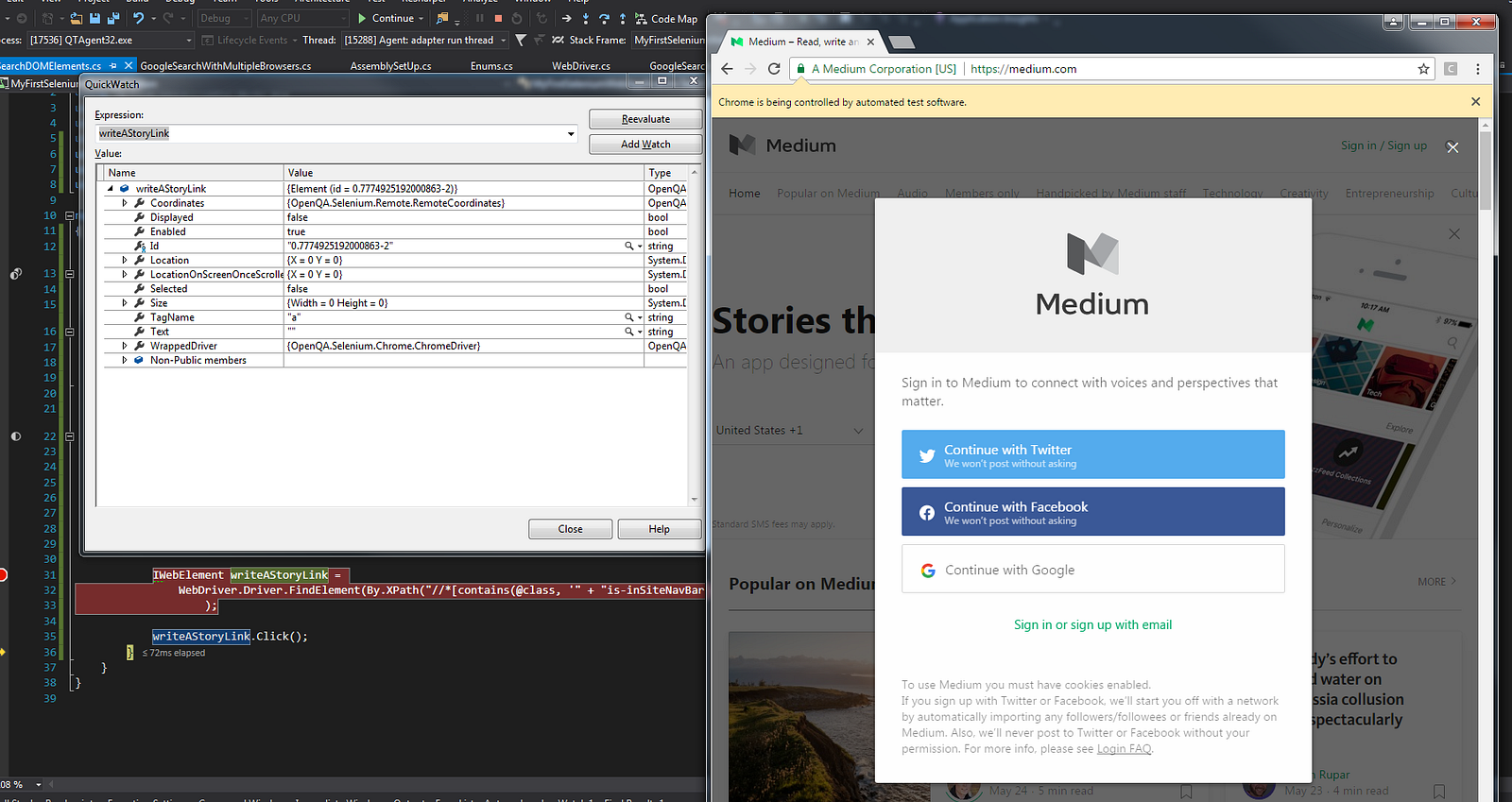 Selenium C# WebDriver.FindElement (By.XPath contains )