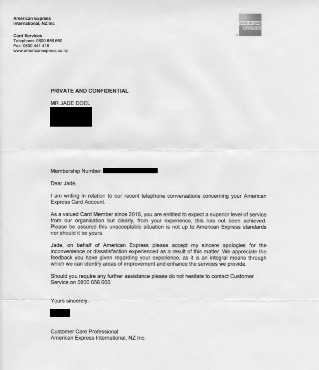 Our Six Month Long American Express Fraud Case – Jade Doel – Medium