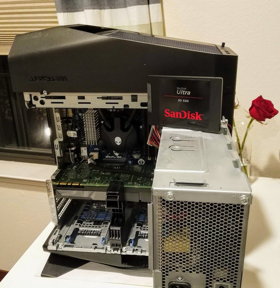 How to add additional ssd in Alienware Aurora R7 (and other machines)