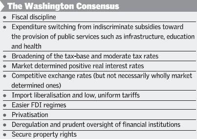The Origins and Breakdown of the Washington Consensus