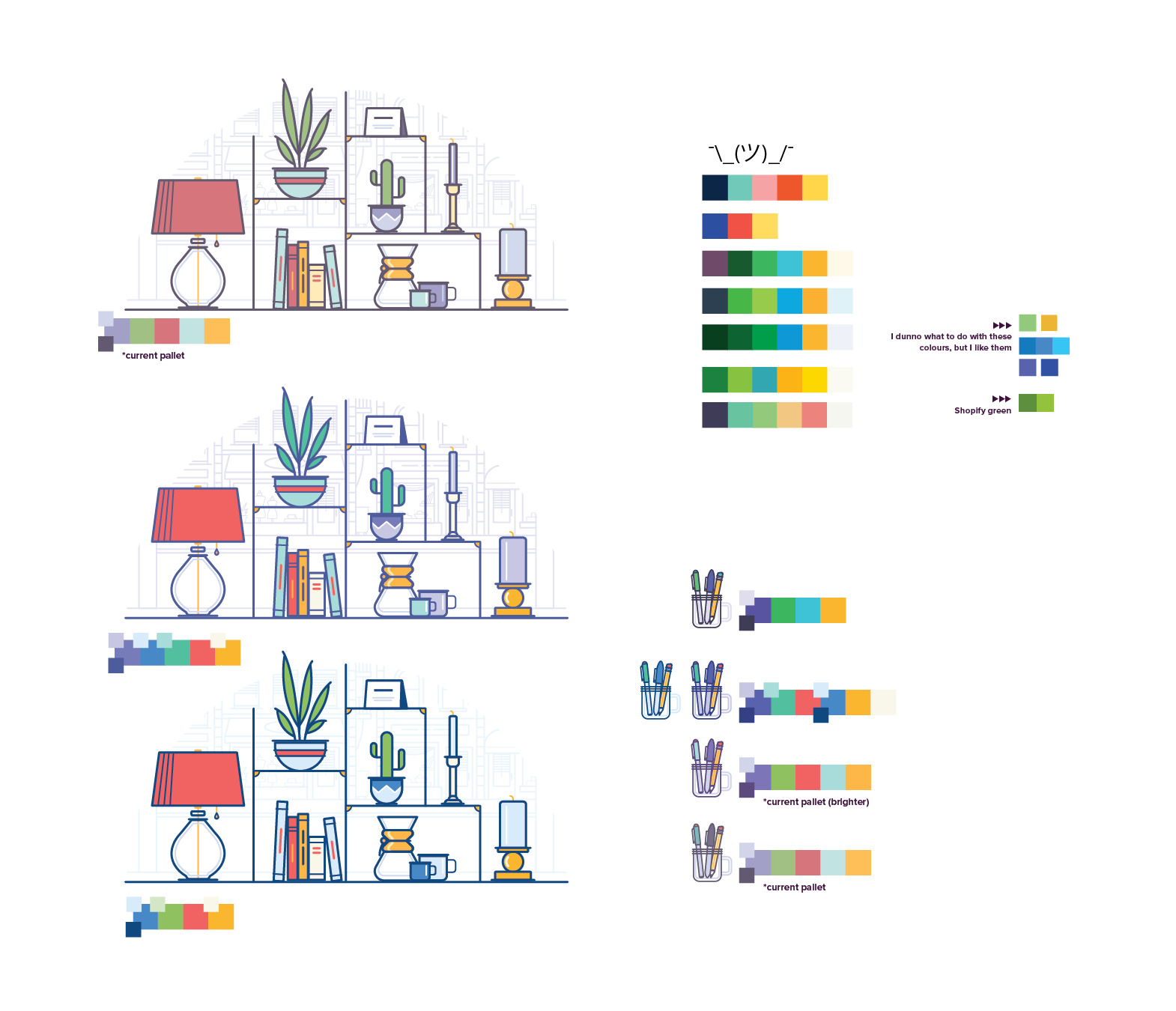 Building a New Illustration Style for Shopify – Shopify UX