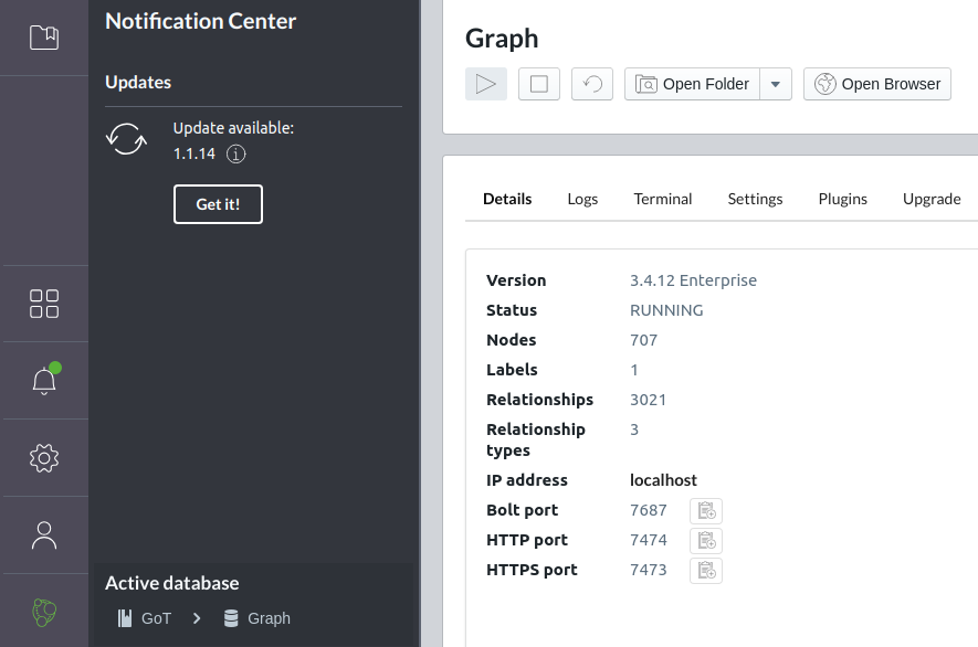Neo4j Desktop Release — Command Bar, Security, Deep-Linking