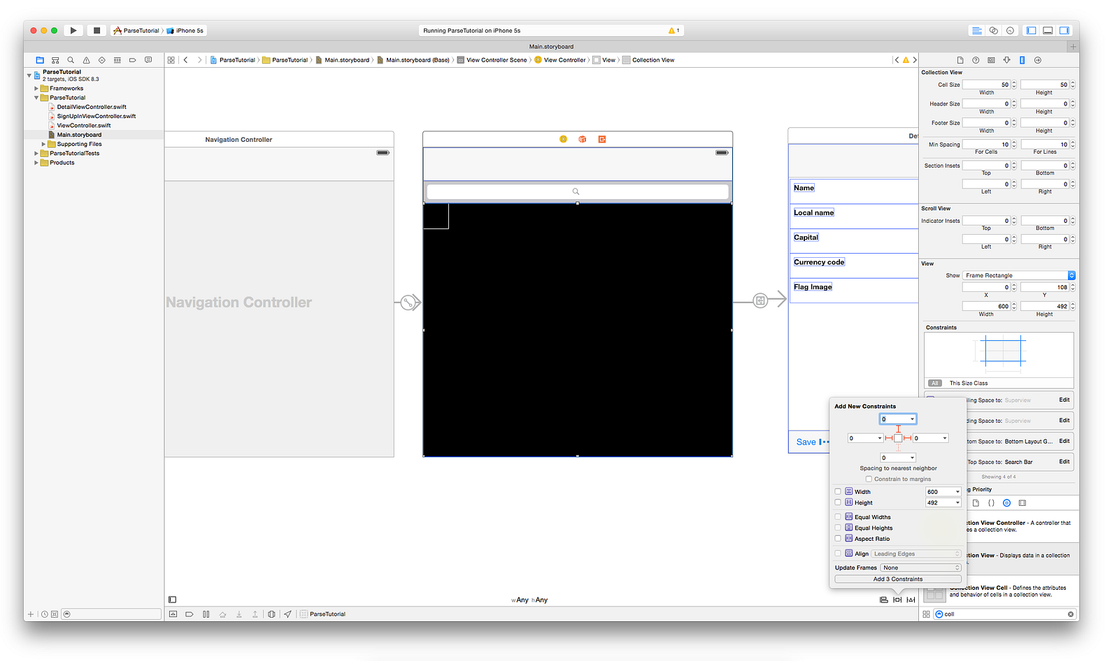 iOS + Swift + Parse + UICollectionView + Uploading files — Part 1 of 2 iOS + Swift + Parse + UICollectionView + Uploading files — Part 1 of 2