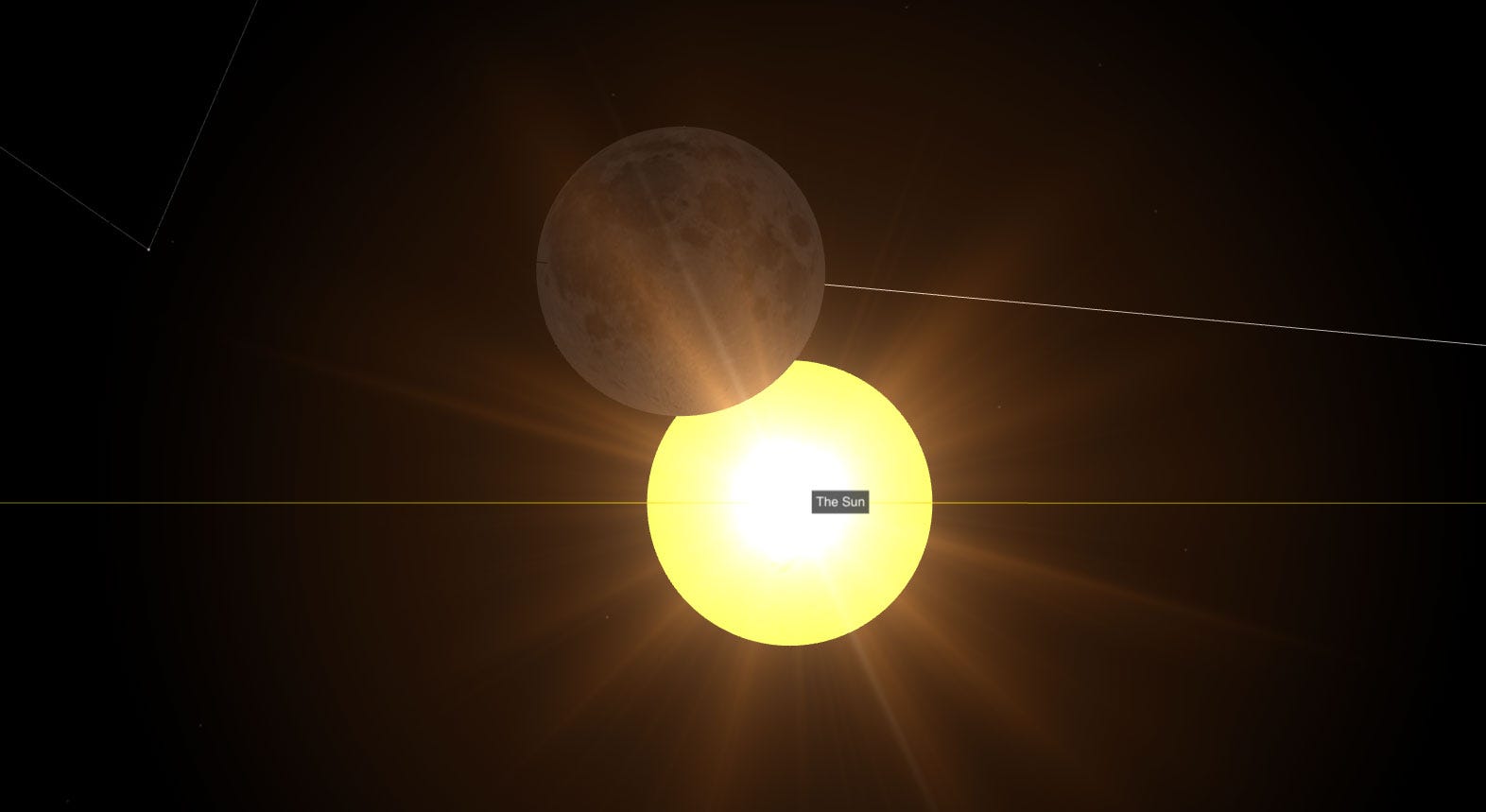 Viewing eclipses in a WebGL Solar System simulation