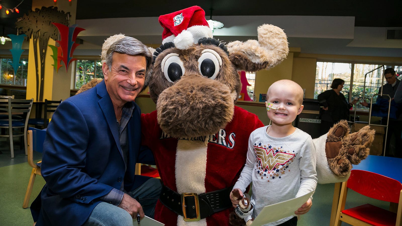 Santa Moose and His Helpers Visit Ronald McDonald House