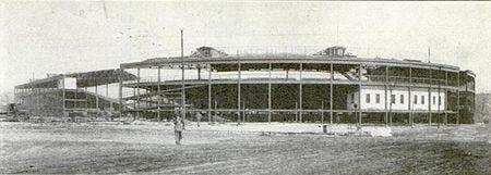 How much of Wrigley Field’s original 1914 structure remains today?