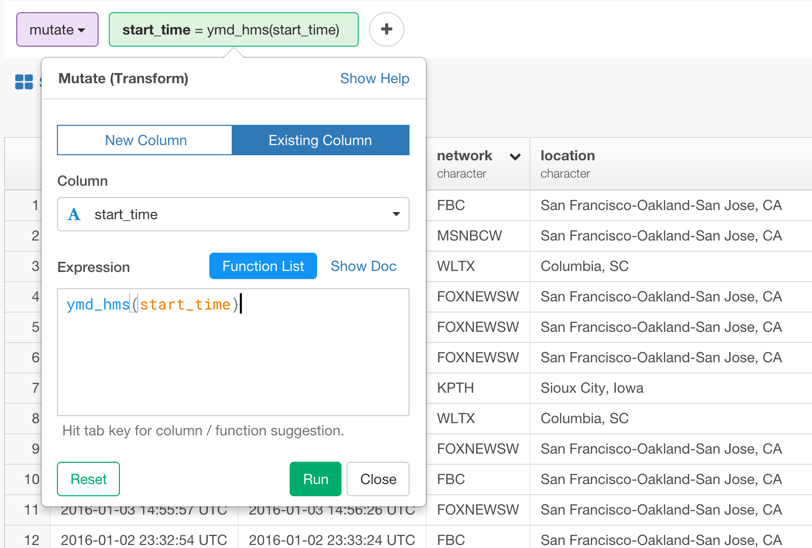 5 Most Common Date/Time Data Wrangling Operations in Exploratory