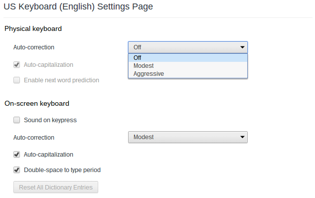 How to enable physical keyboard auto correction on your Chromebook.