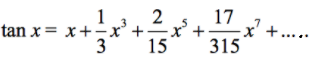 Why doesn’t the “Maclaurin/ Taylor series of tanx” have a pattern?