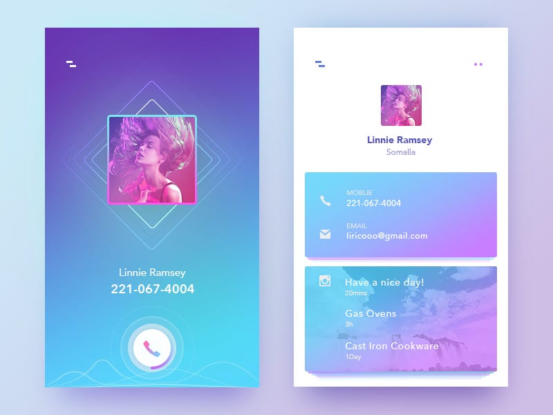 50 User profile page — Design Inspiration – Muzli - Design Inspiration