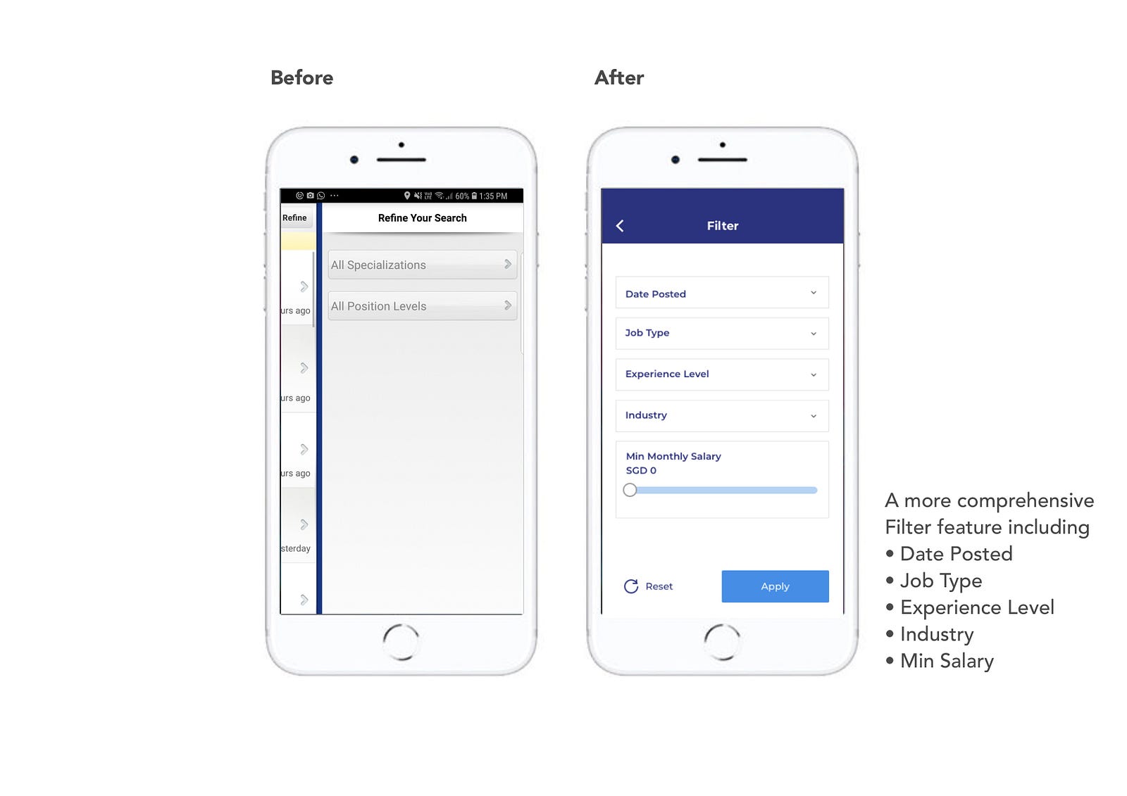 Search made easy with the JobStreet app — a UX case study