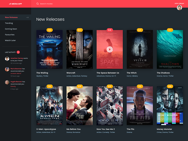 Movie/Cinema UI Inspiration – Muzli - Design Inspiration