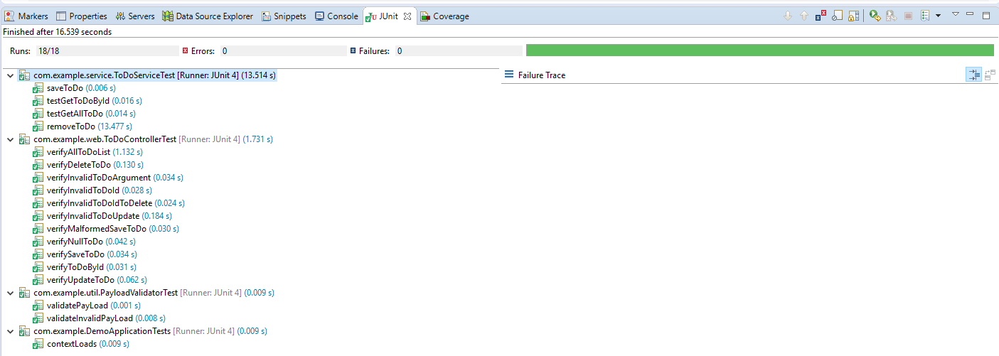 Spring Boot Restful Junit Mockito Hamcrest Eclemma