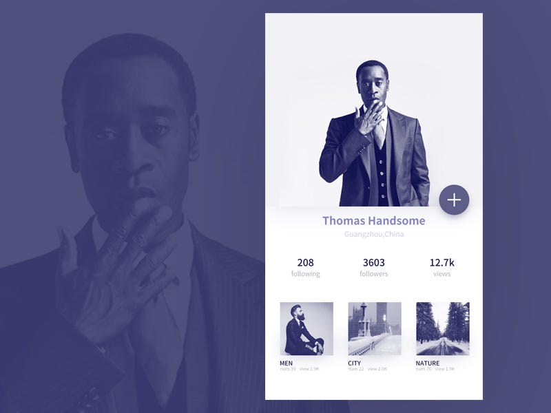 50 User profile page — Design Inspiration – Muzli - Design Inspiration