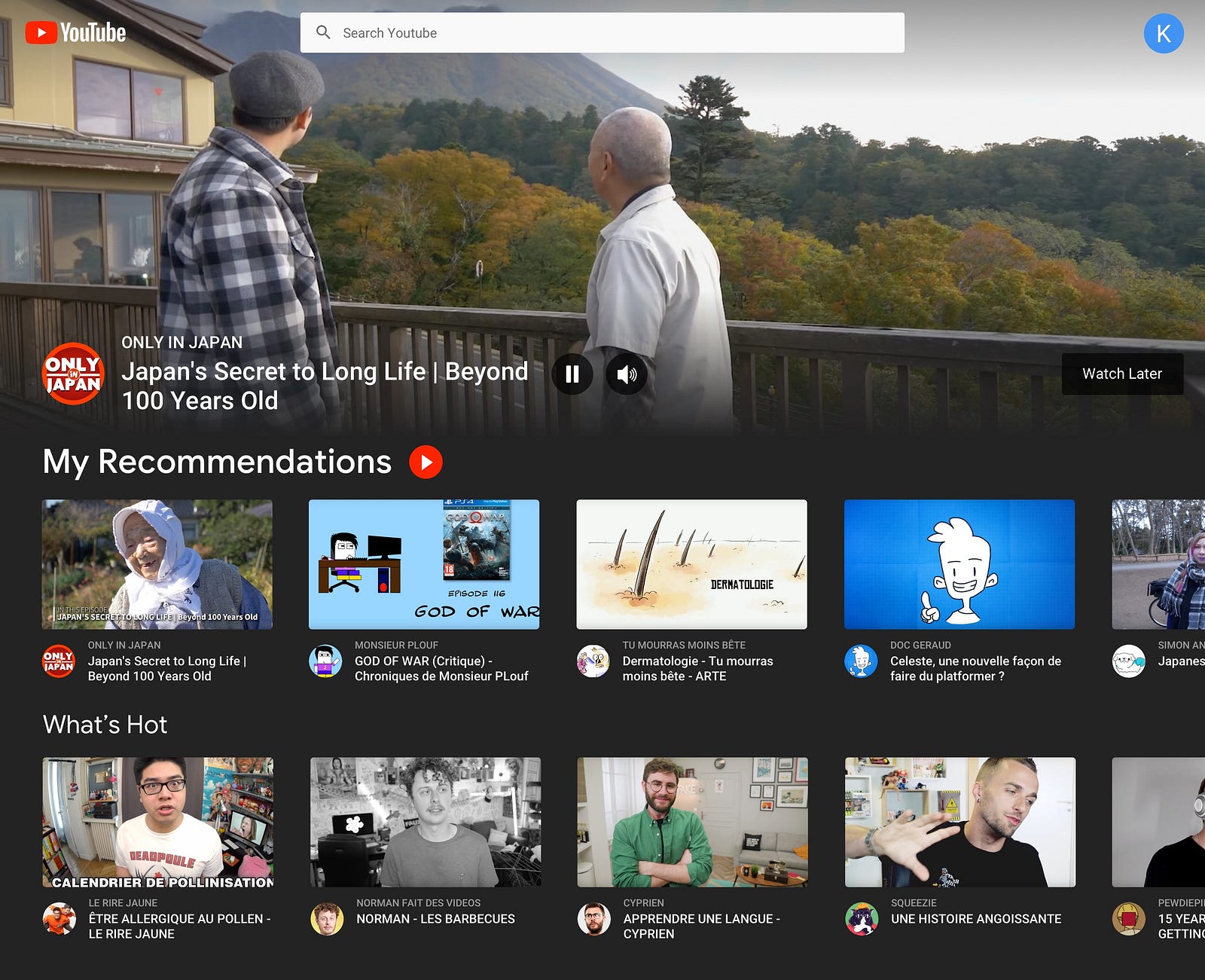 Redesigning Youtube for a more intuitive and modern experience