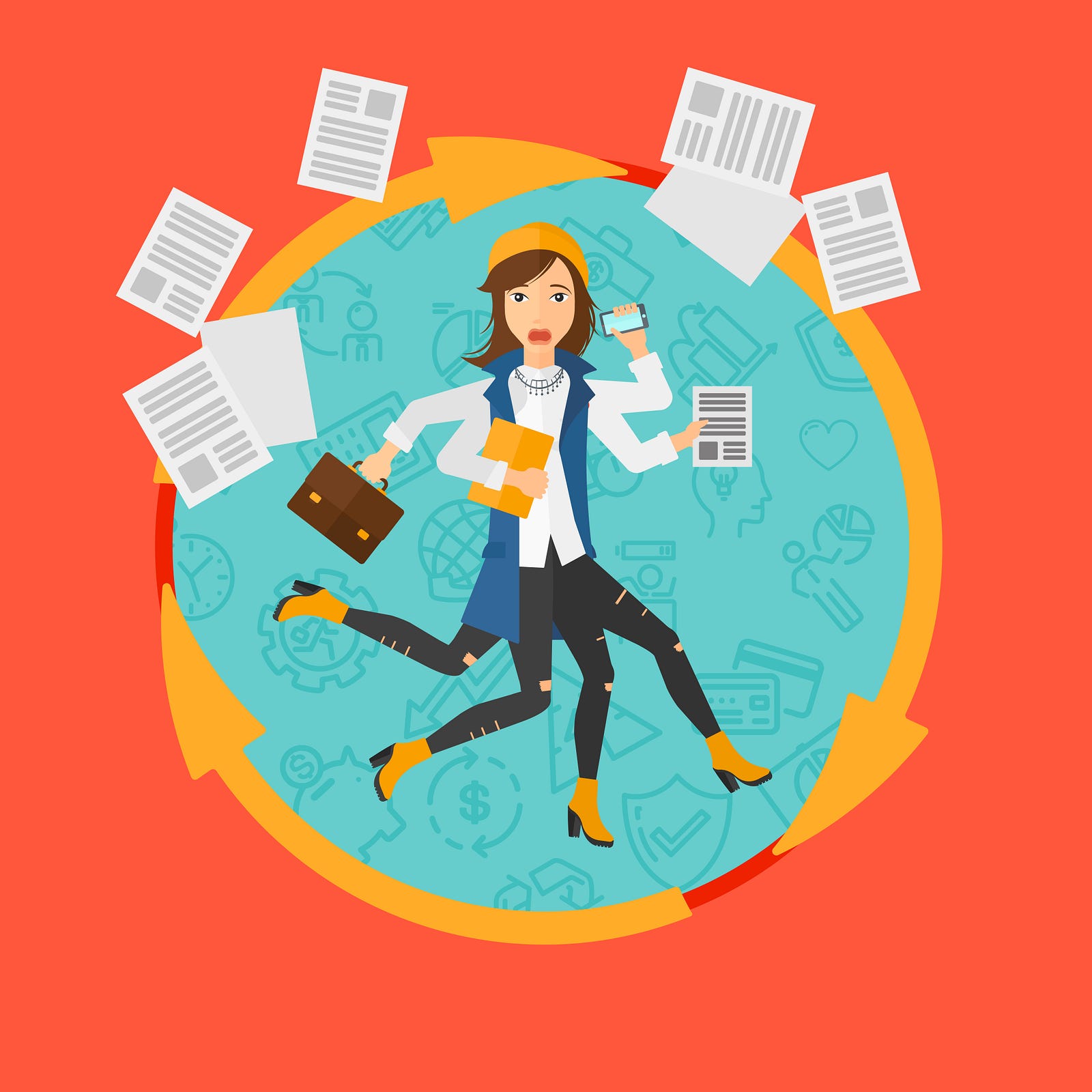 You’re doing too much and won’t ever get anything done.