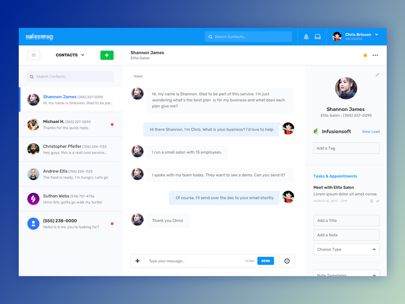 Message interfaces 2017 – Muzli - Design Inspiration
